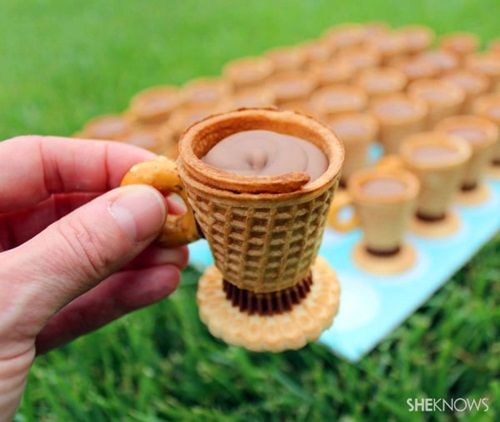 Recetas para fiestas: ¡cookies de barquillo con forma de taza ...